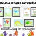 Father's Day Handprint Art Bundle, Printable Craft, Footprint Craft ...