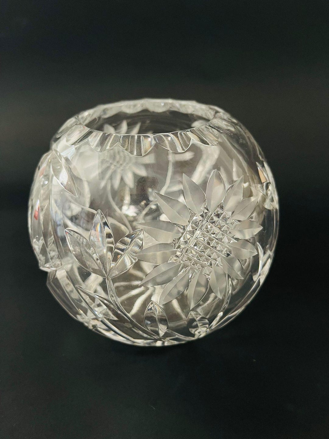 Small Cut Crystal Bowl - Etsy