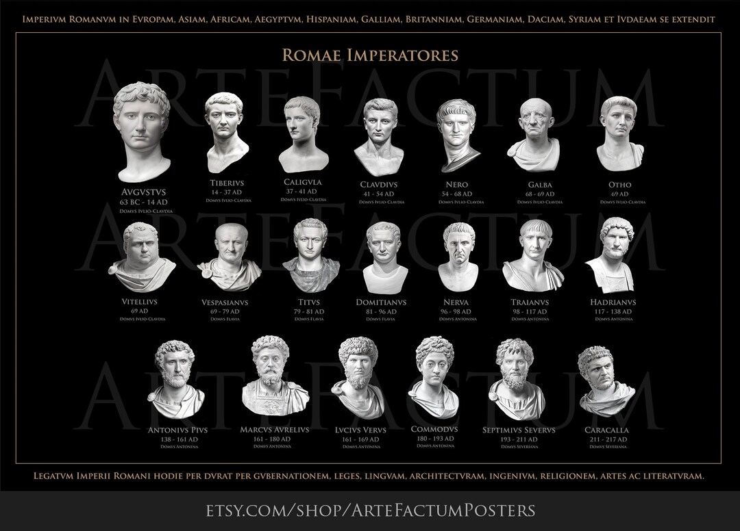 The Emperors of Rome Poster 24x36 - Etsy