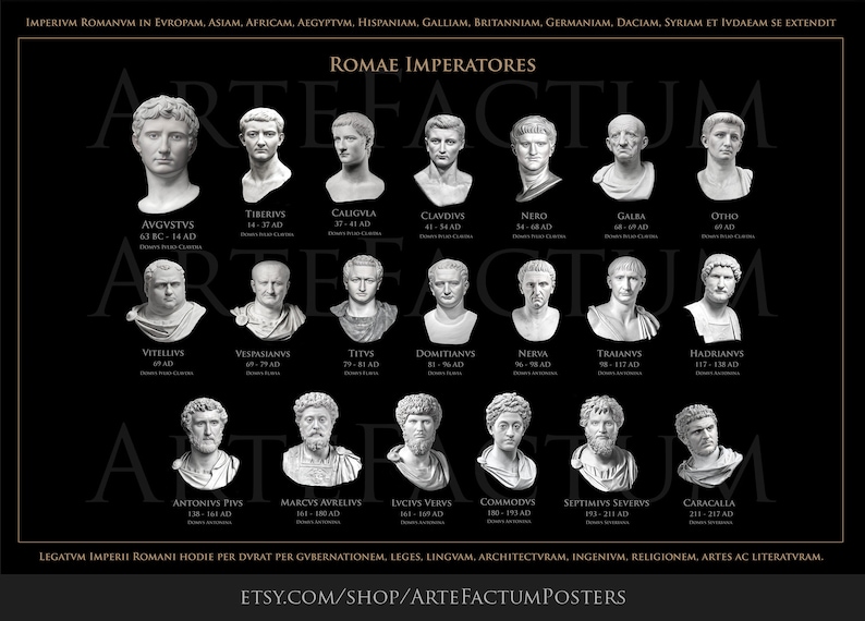 The Emperors of Rome Poster 24x36 - Etsy