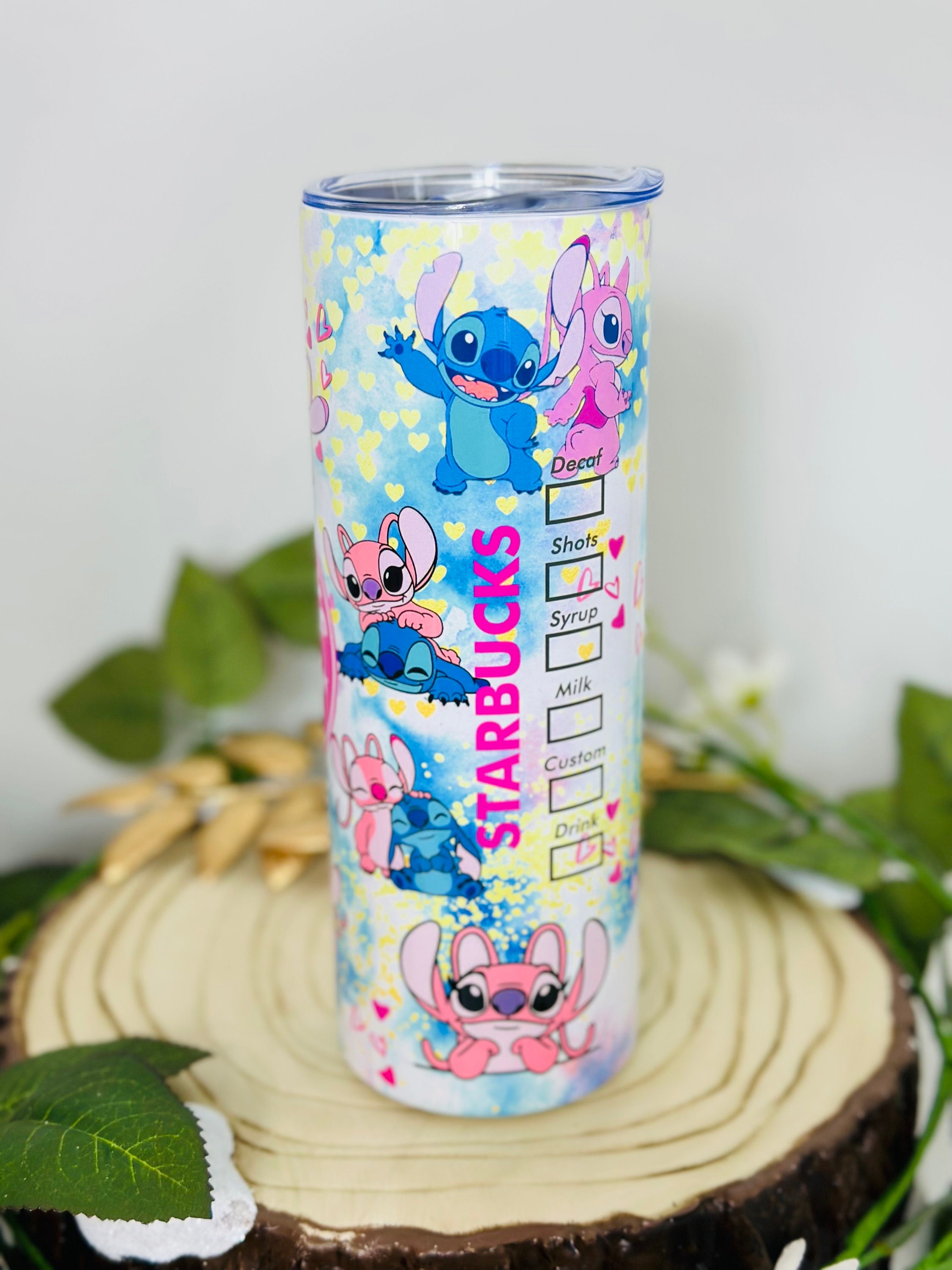 Lilo and Angel Blue and Pink Aliens Disney Movie Character Starbucks ...