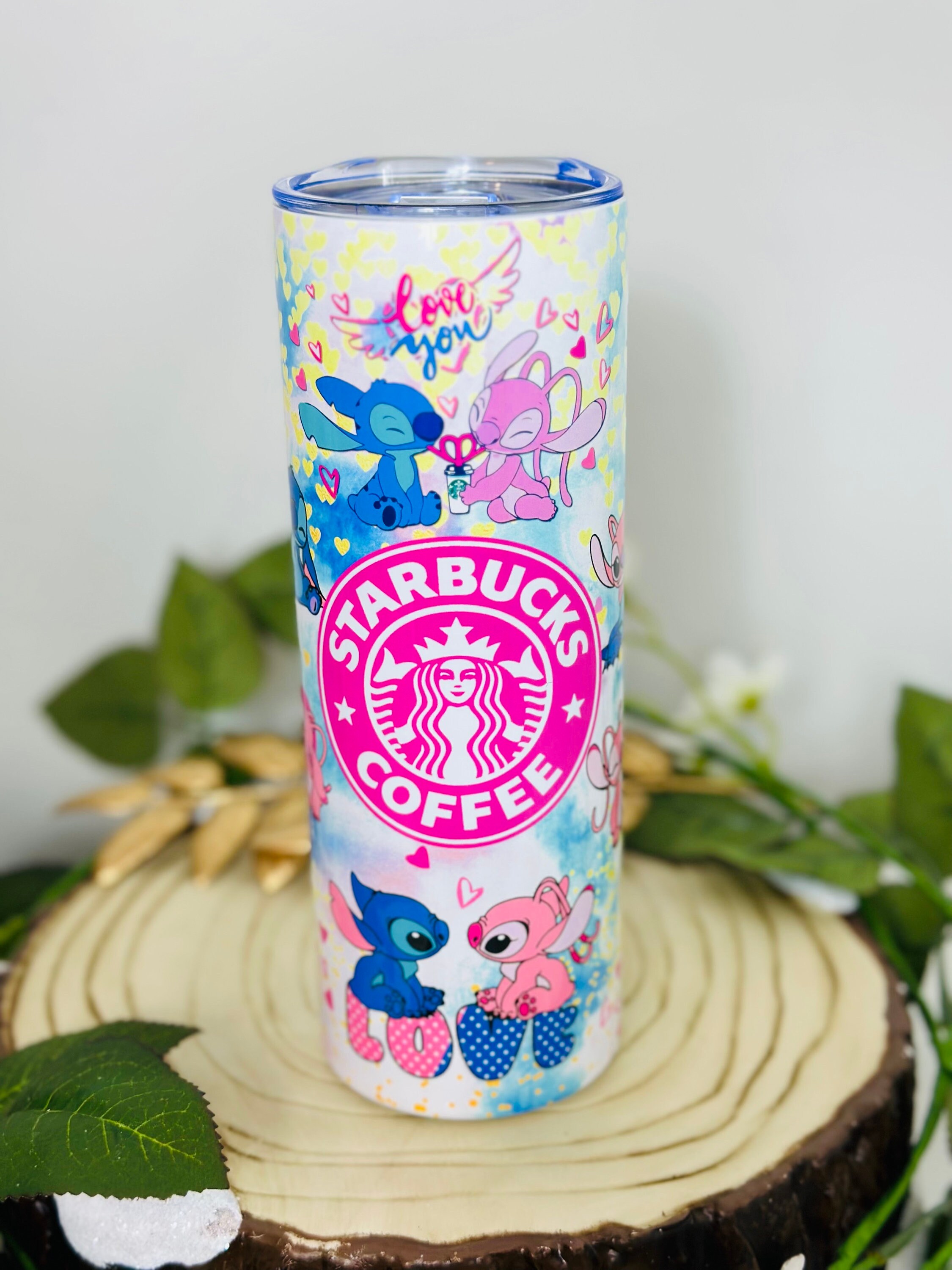 Lilo and Angel Blue and Pink Aliens Disney Movie Character Starbucks ...