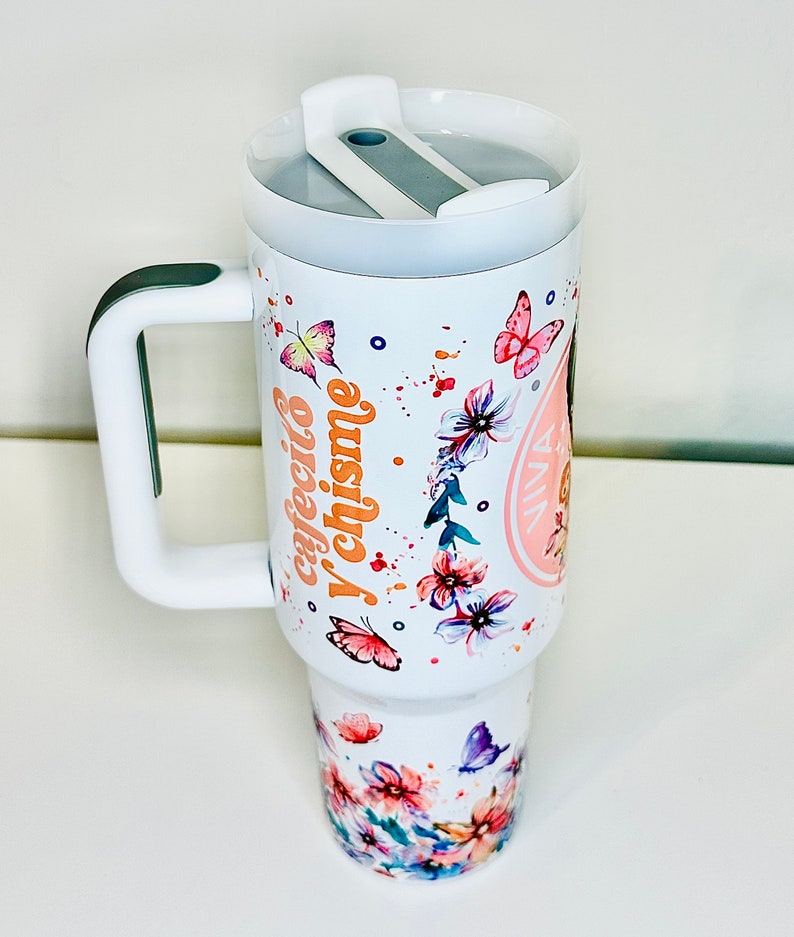 Frida Kahlo Painter With Flowers and Butterfly “cafecito & Chisme ...