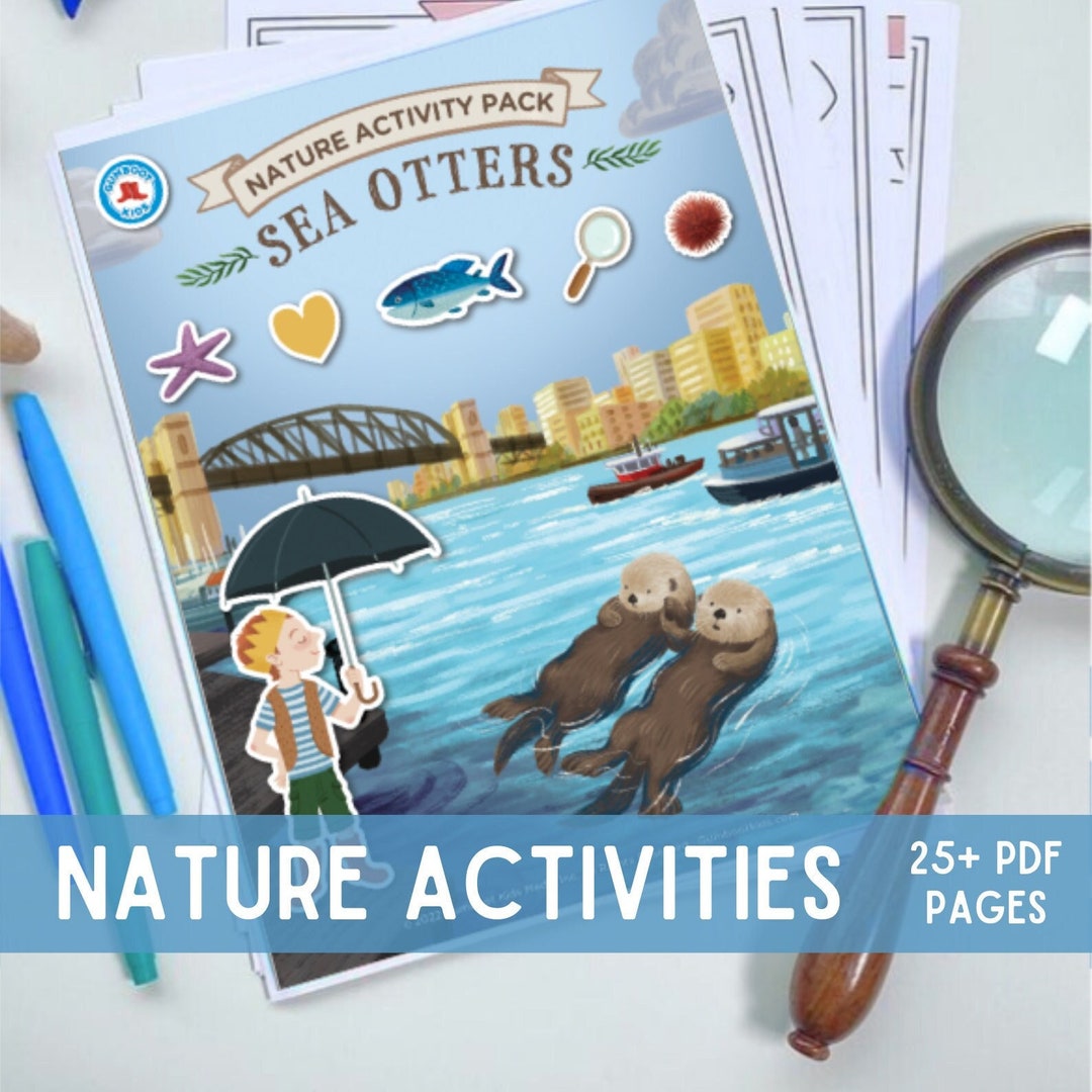 NEW Printable Sea Otters Nature Activity Pack ages 4 Homeschool ...