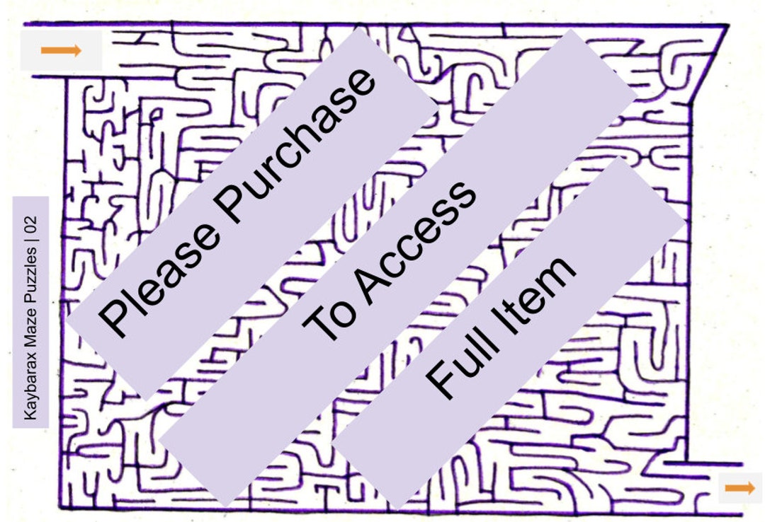 Kevin's Handmade and Drawn Maze Puzzle | 02 - Etsy