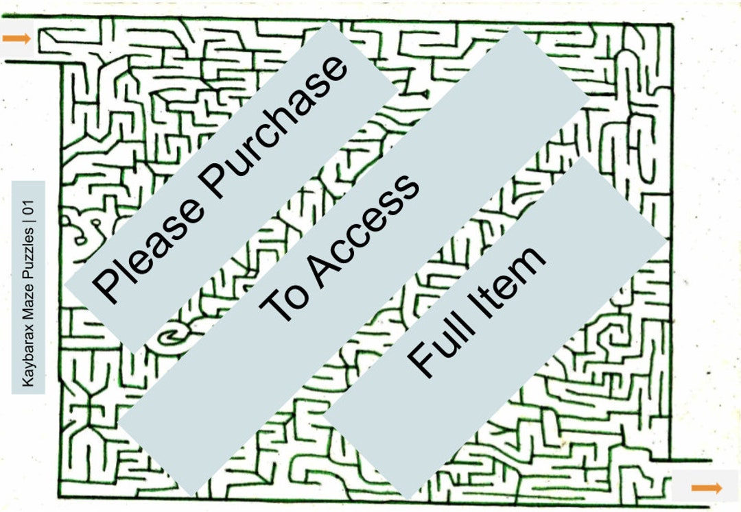 Kevin's Handmade and Drawn Maze Puzzle | 01 - Etsy