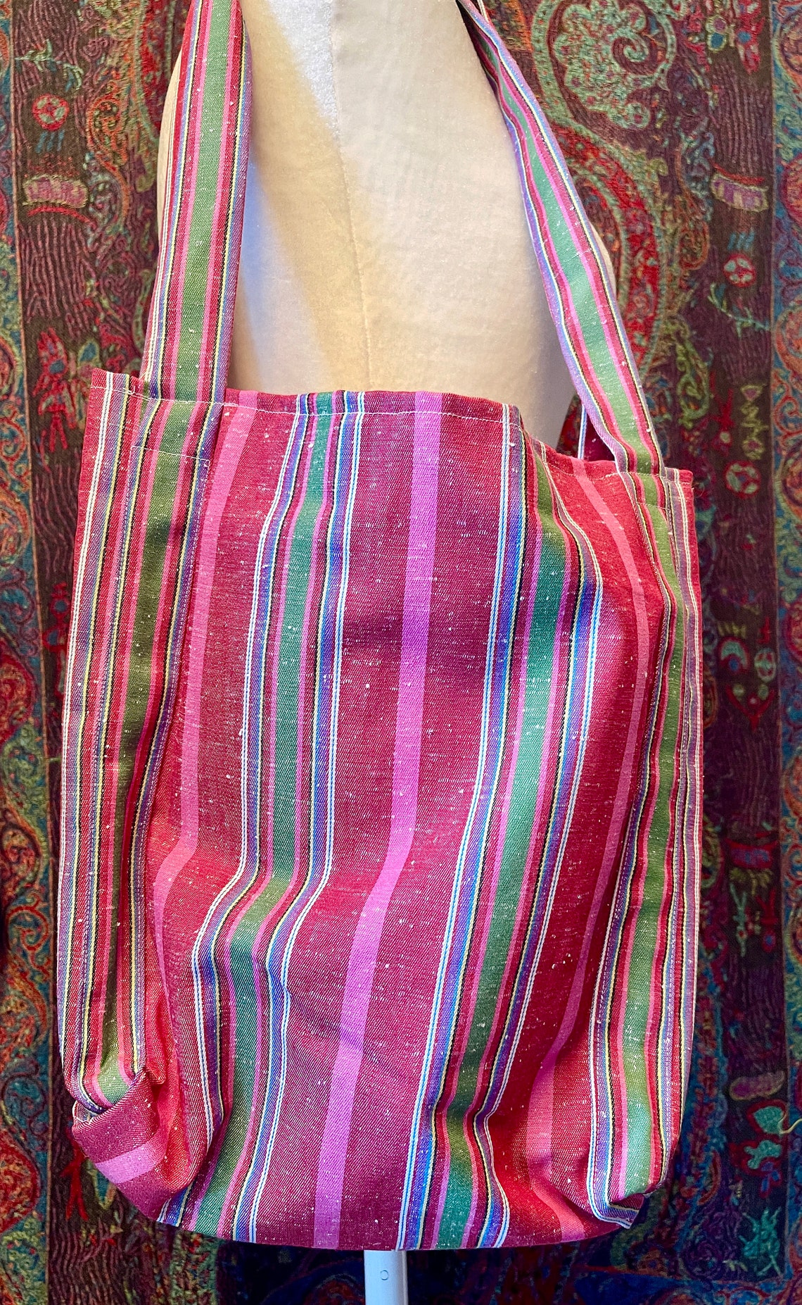 Upcycled Vintage Linens Bag - Etsy