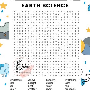 4th Grade Science Bundle Word Search, Scrambled Terms, Fun Review or ...