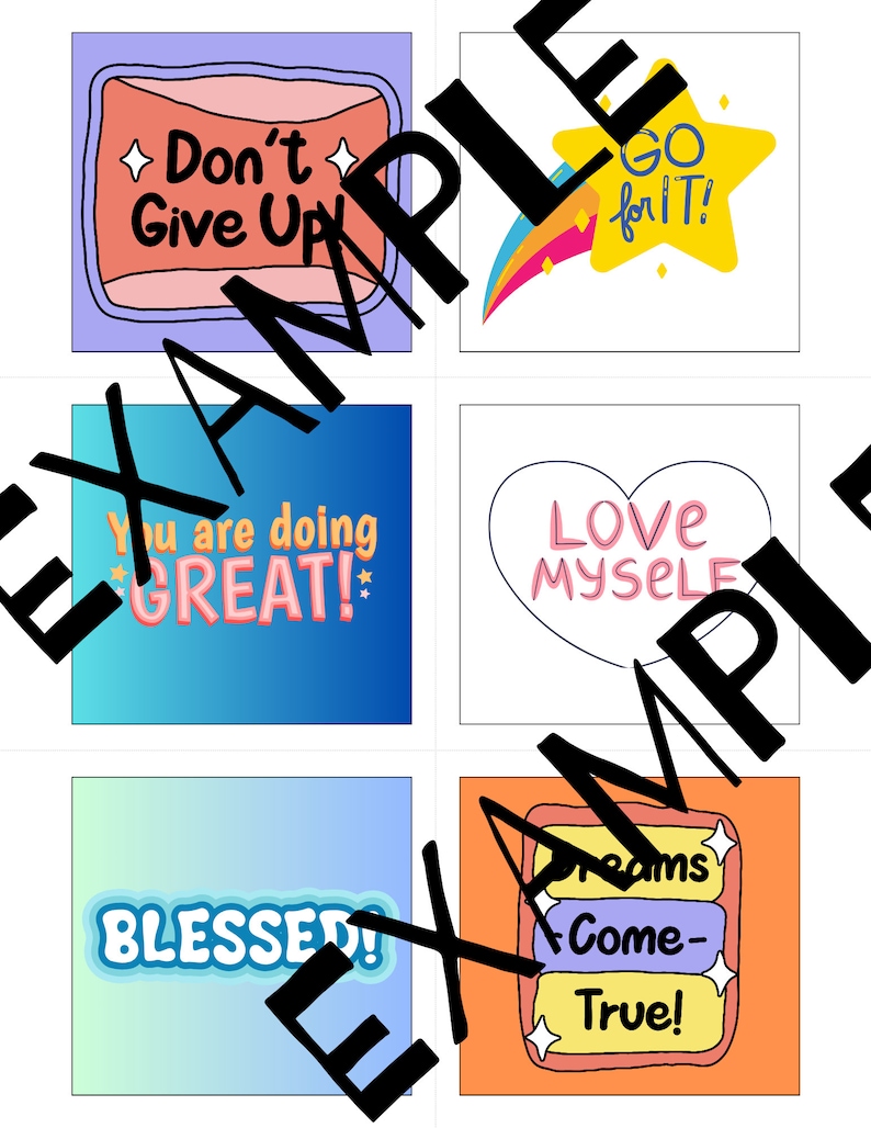 Affirmation and Anti-bullying Cards, Boost Self Esteem, Promote ...