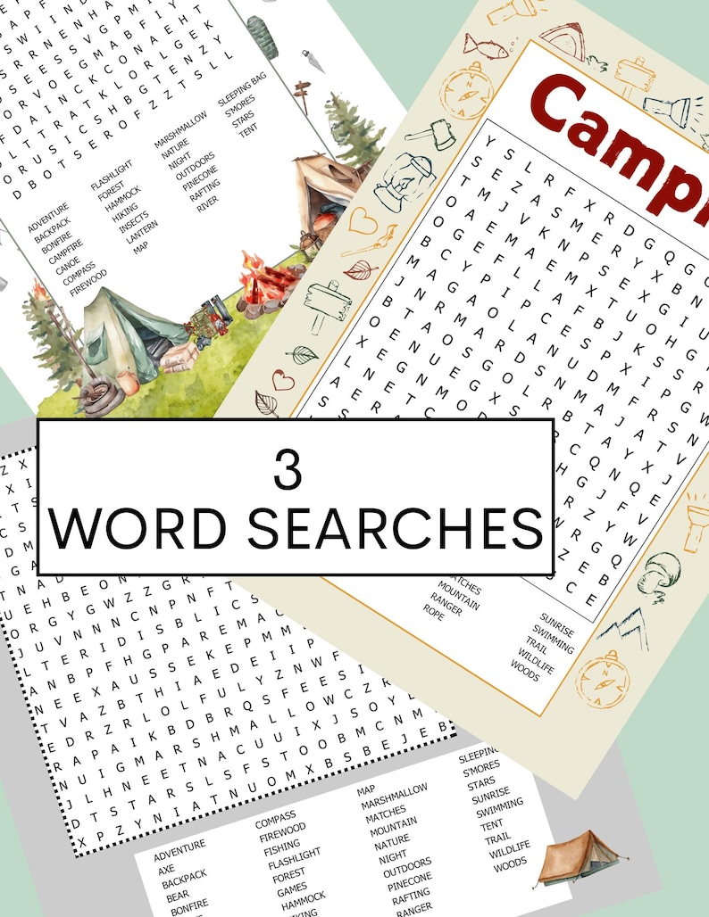 Camping Games & Activities Bundle for Teens (digital Download) - Etsy