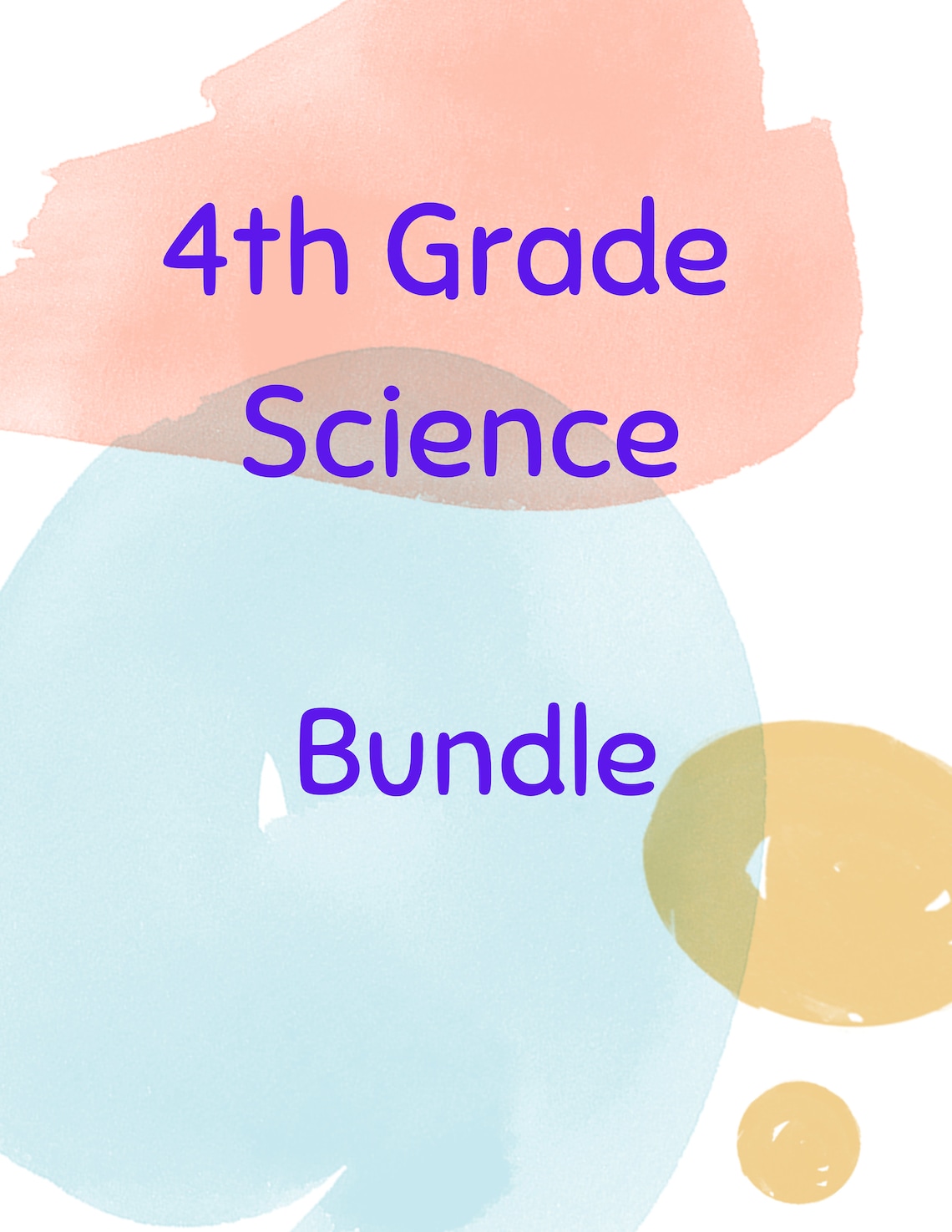 4th Grade Science Bundle Word Search, Scrambled Terms, Fun Review or ...