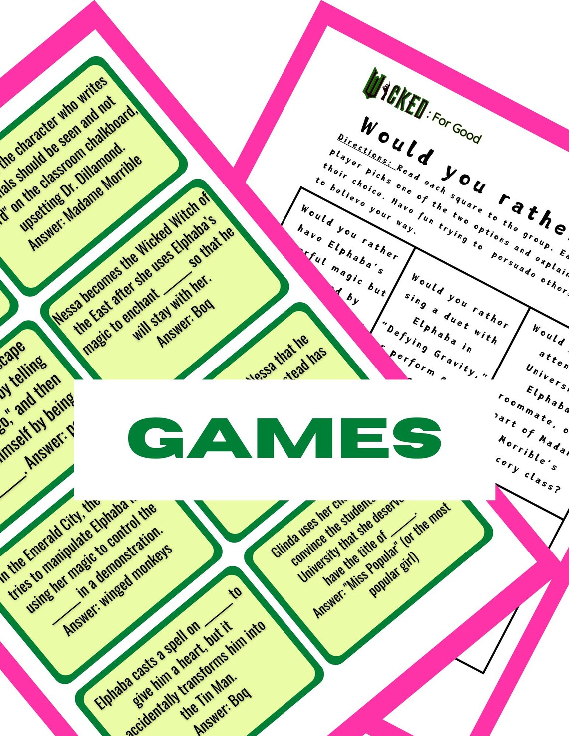 Wicked: for Good Movie Part 2 Activity Bundle! Original, Only Seen Here ...