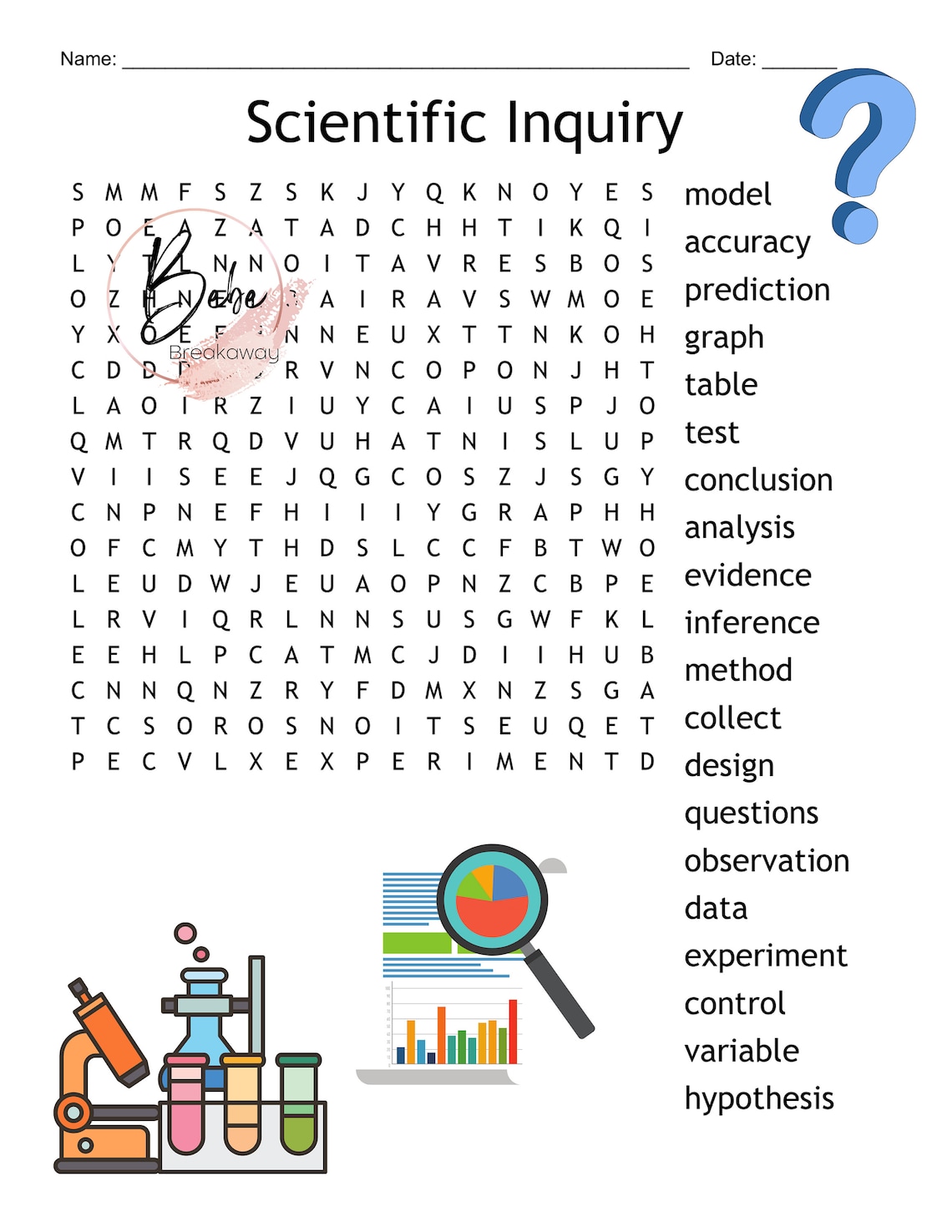 4th Grade Science Bundle Word Search, Scrambled Terms, Fun Review or ...