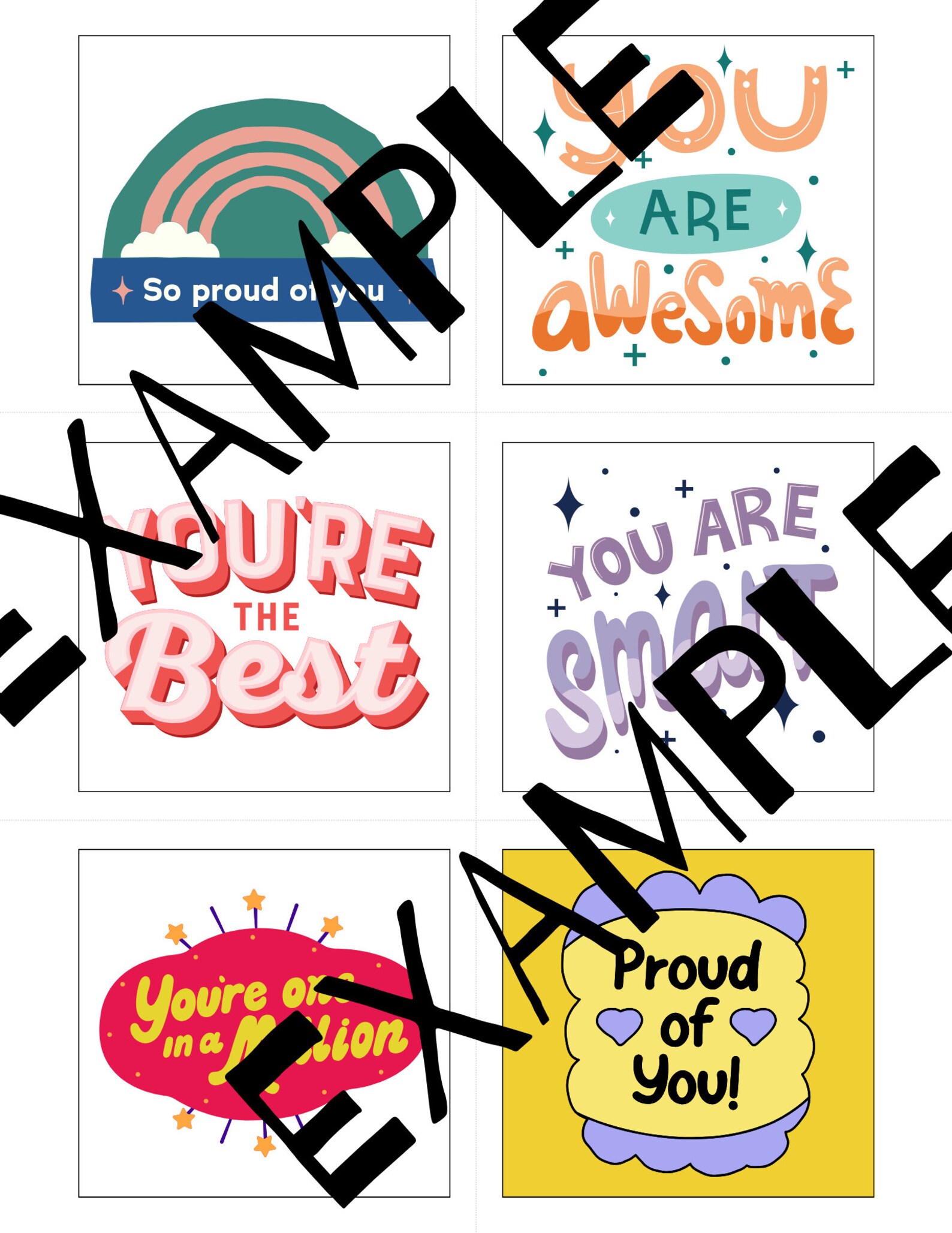 Affirmation and Anti-bullying Cards, Boost Self Esteem, Promote ...