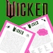 Wicked Themed Word Searches! Free Affirmation Cards Included - Etsy