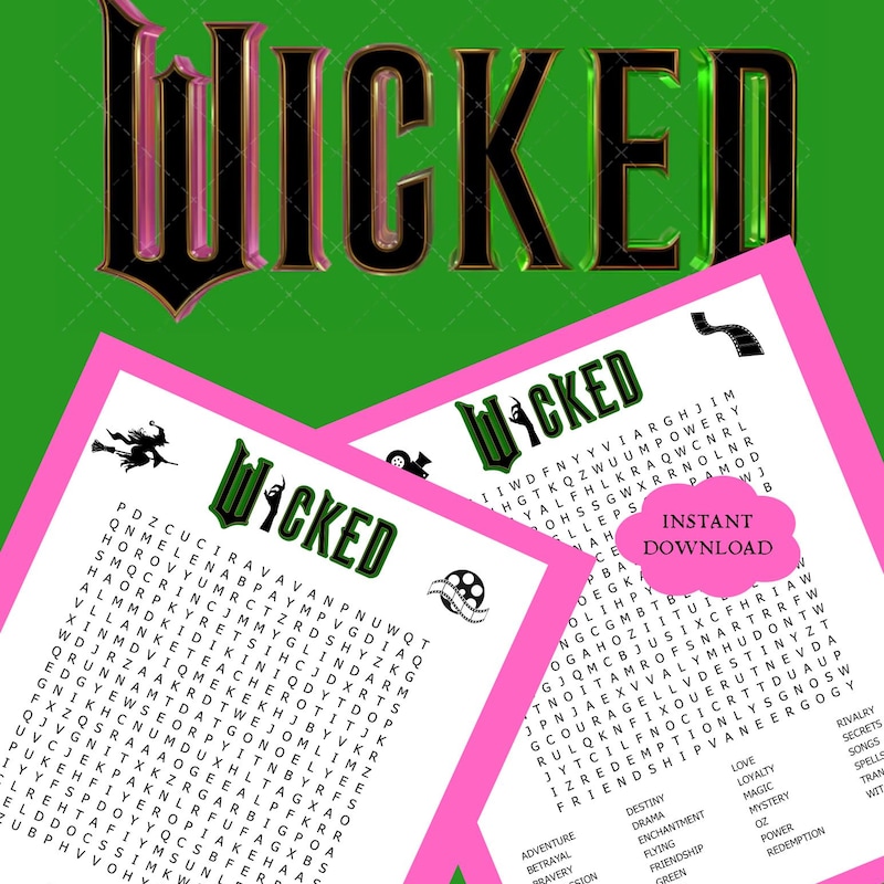 Wicked for Good Colouring - Etsy