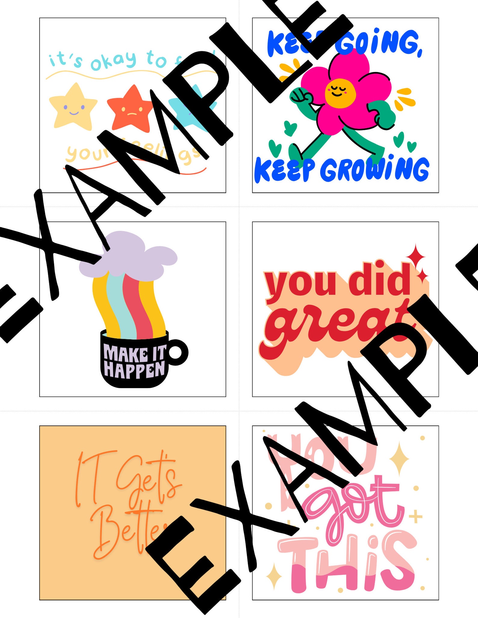 Affirmation and Anti-bullying Cards, Boost Self Esteem, Promote ...