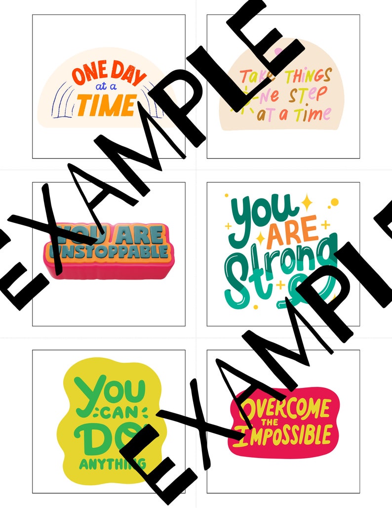 Affirmation and Anti-bullying Cards, Boost Self Esteem, Promote ...