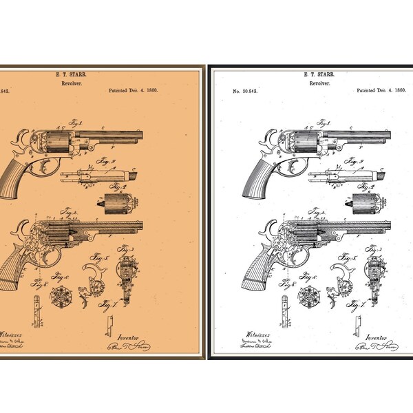 Vintage Revolver Poster - Etsy