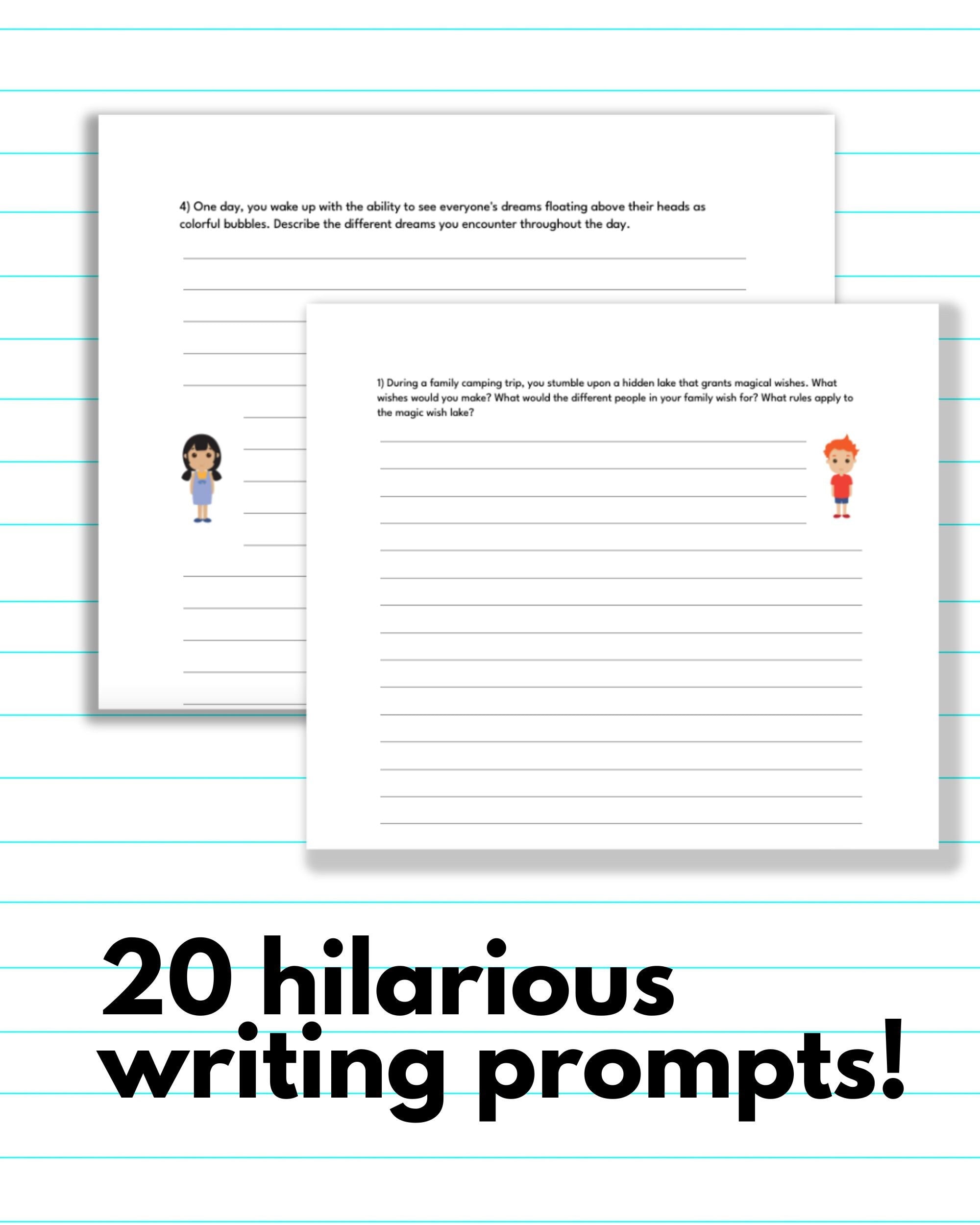 Printable Writing Prompts for Children - Etsy