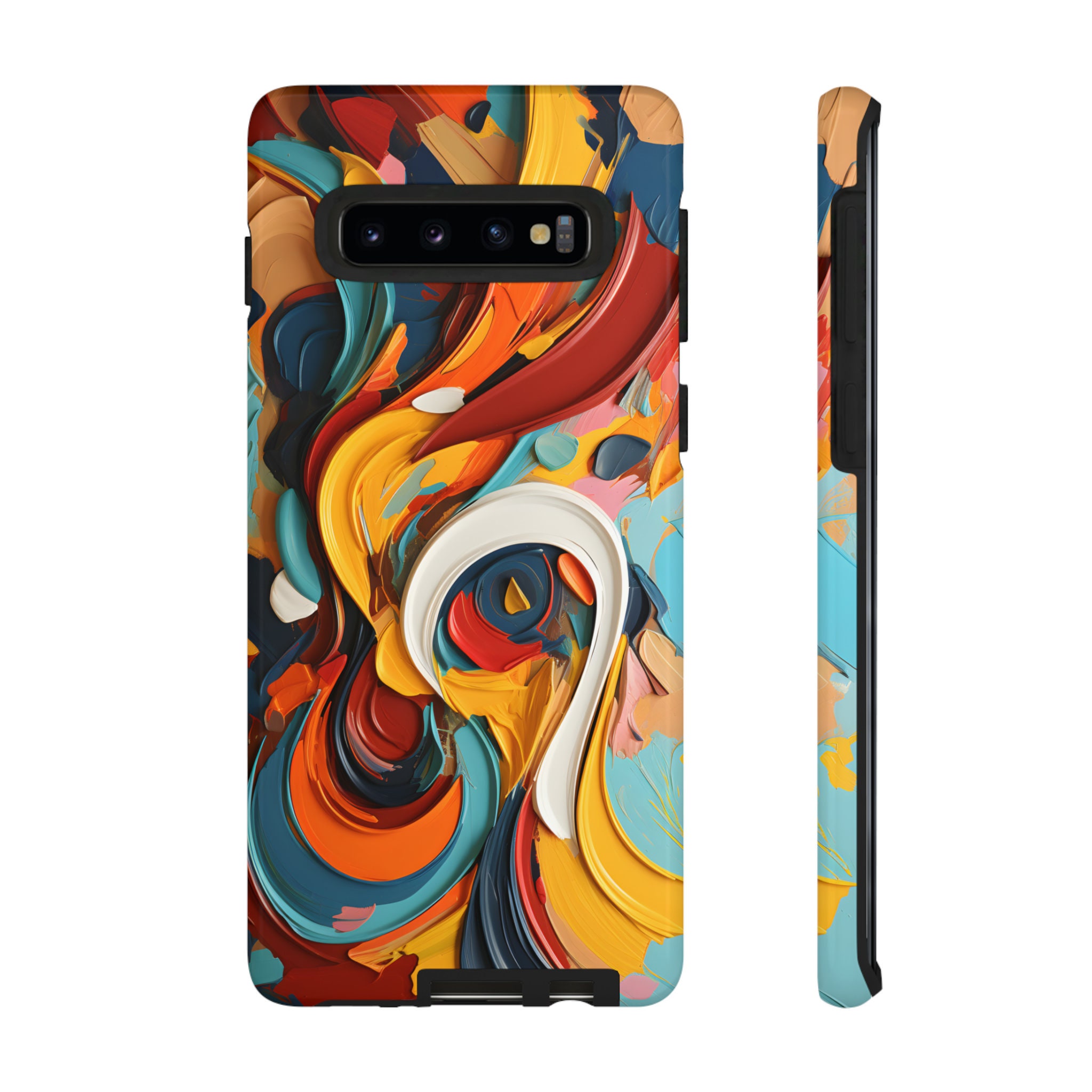 Swirly Paint Case Abstract Art Impact-resistant Galaxy S23 Pixel Phone ...