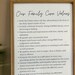 Family Core Values - Etsy