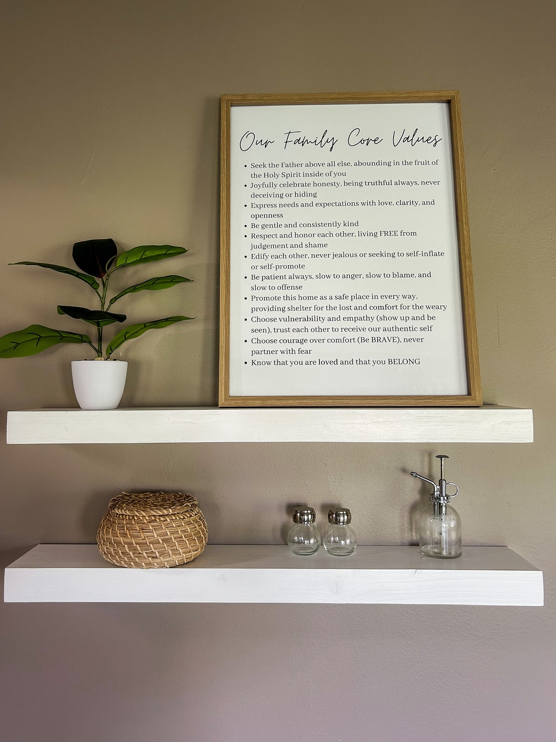 Family Core Values - Etsy