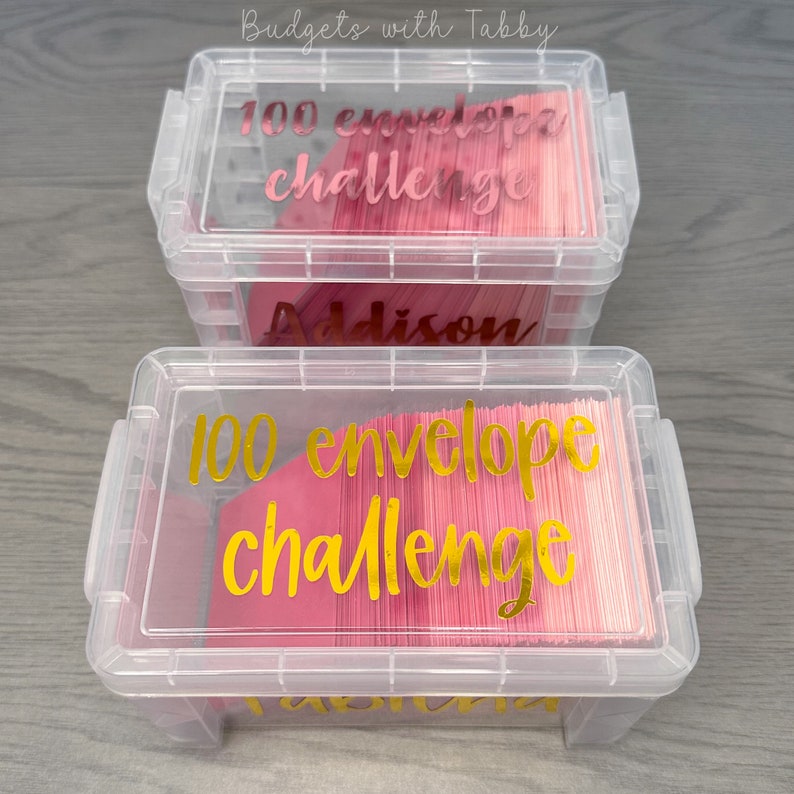 100 Envelope Challenge | 5k Savings | 5 Shades of Purple or Pink ...