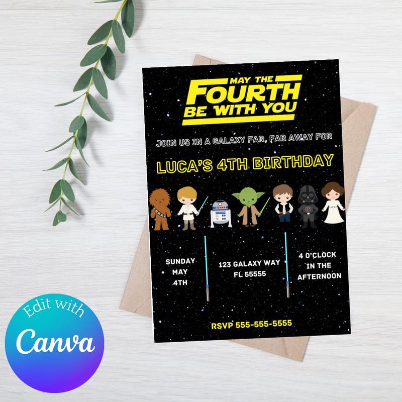 May the 4th Be With You Card - Etsy