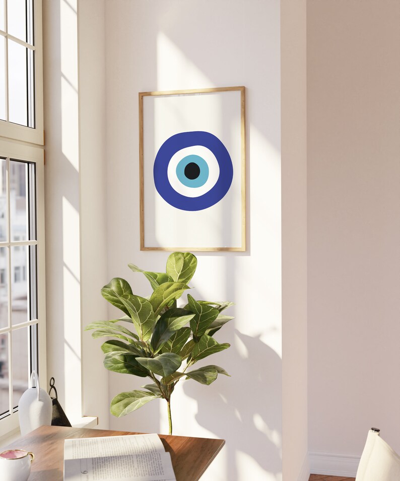 Evil Eye Wall Art Print, Spiritual Wall Art, Aesthethic Poster, Trendy ...