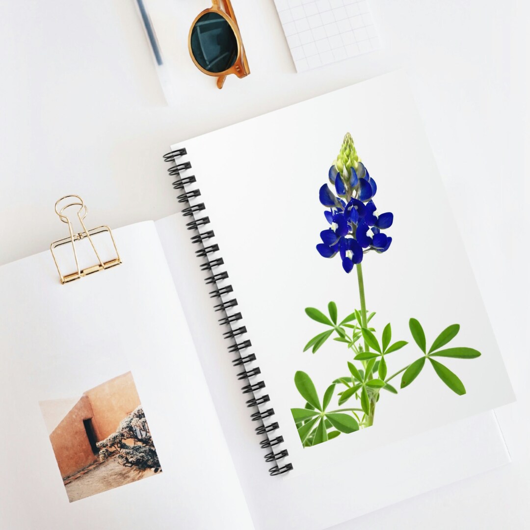 Spiral Notebook Texas Bluebonnet - Etsy