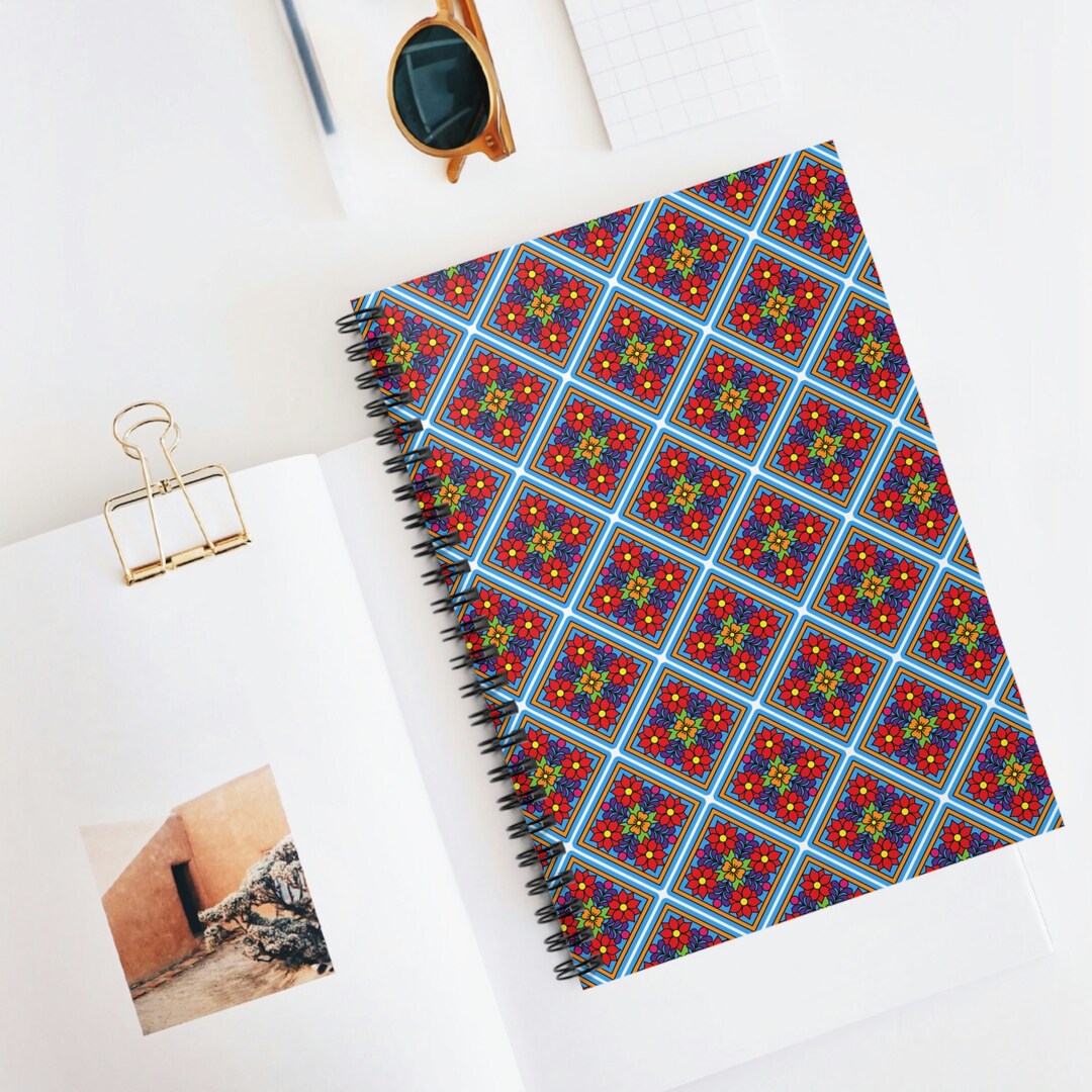 Spiral Notebook Geometric Design Notes - Etsy