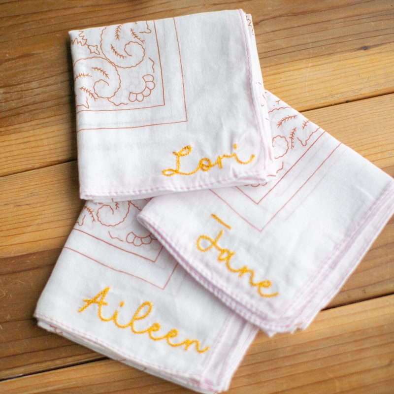 Embroidered Bandana - Etsy
