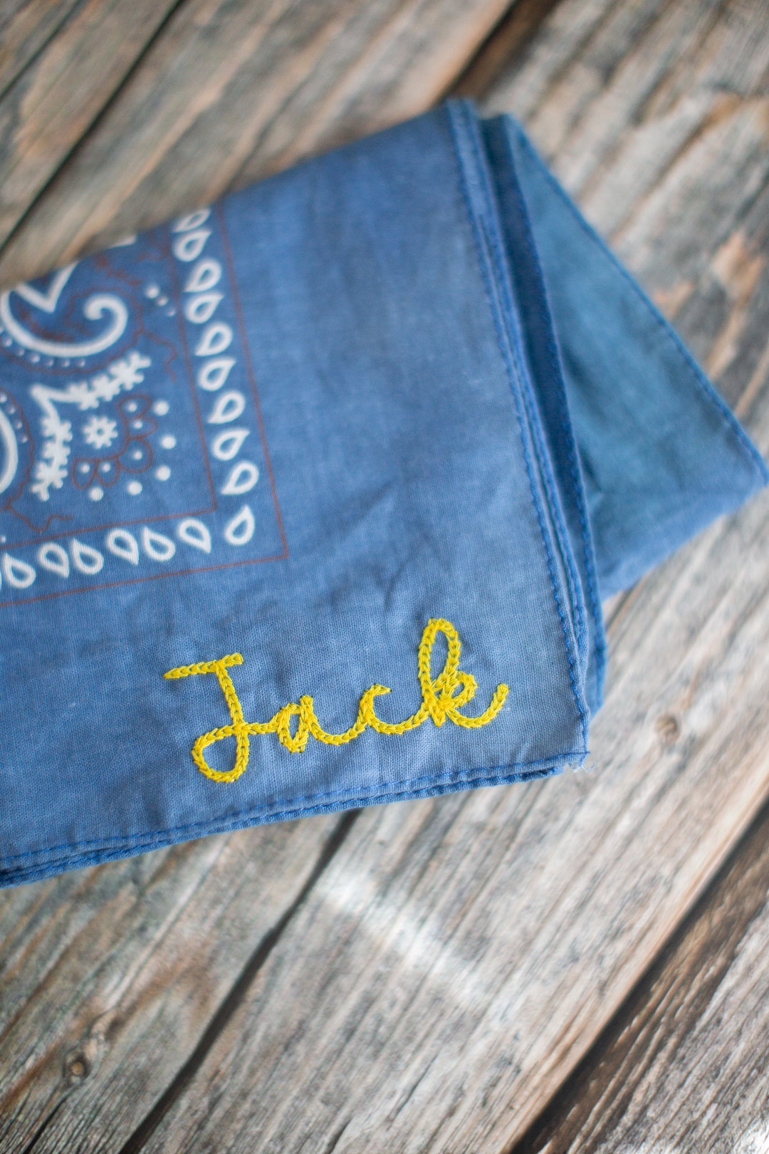 Custom Bandana Embroidered Chainstitch Bandana Bridesmaid Gift Bandana ...