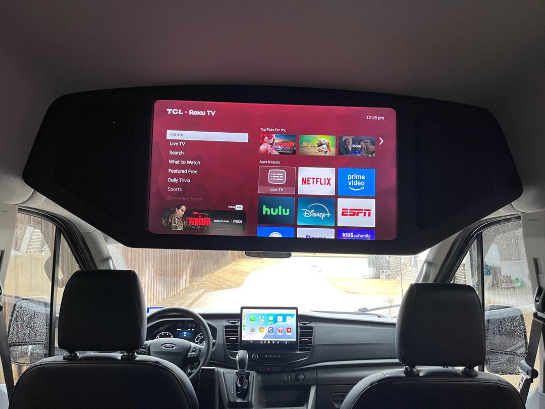 FORD TRANSIT TV Medium Roof Custom Media Console Mount/bracket - Etsy