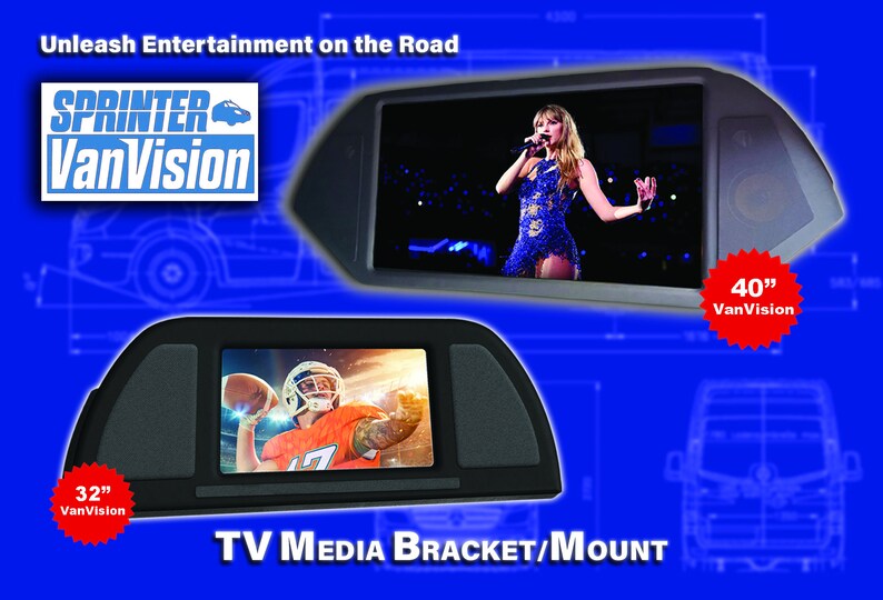 SPRINTER VANVISION 40" TV Media Console Bracket/mount - Etsy