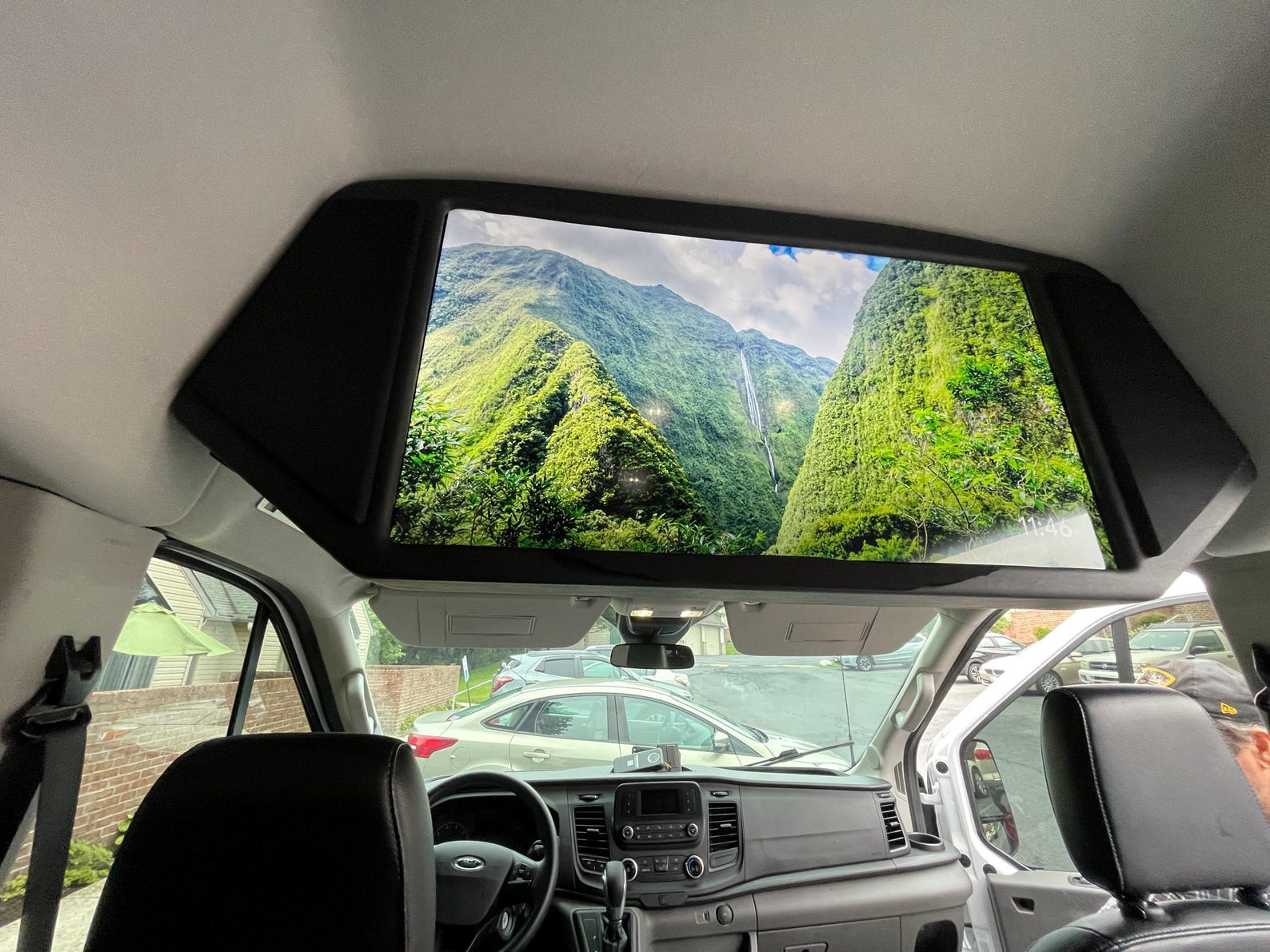 Ford Transit High Roof 40" TV Vanvision Entertainment Media Console - Etsy