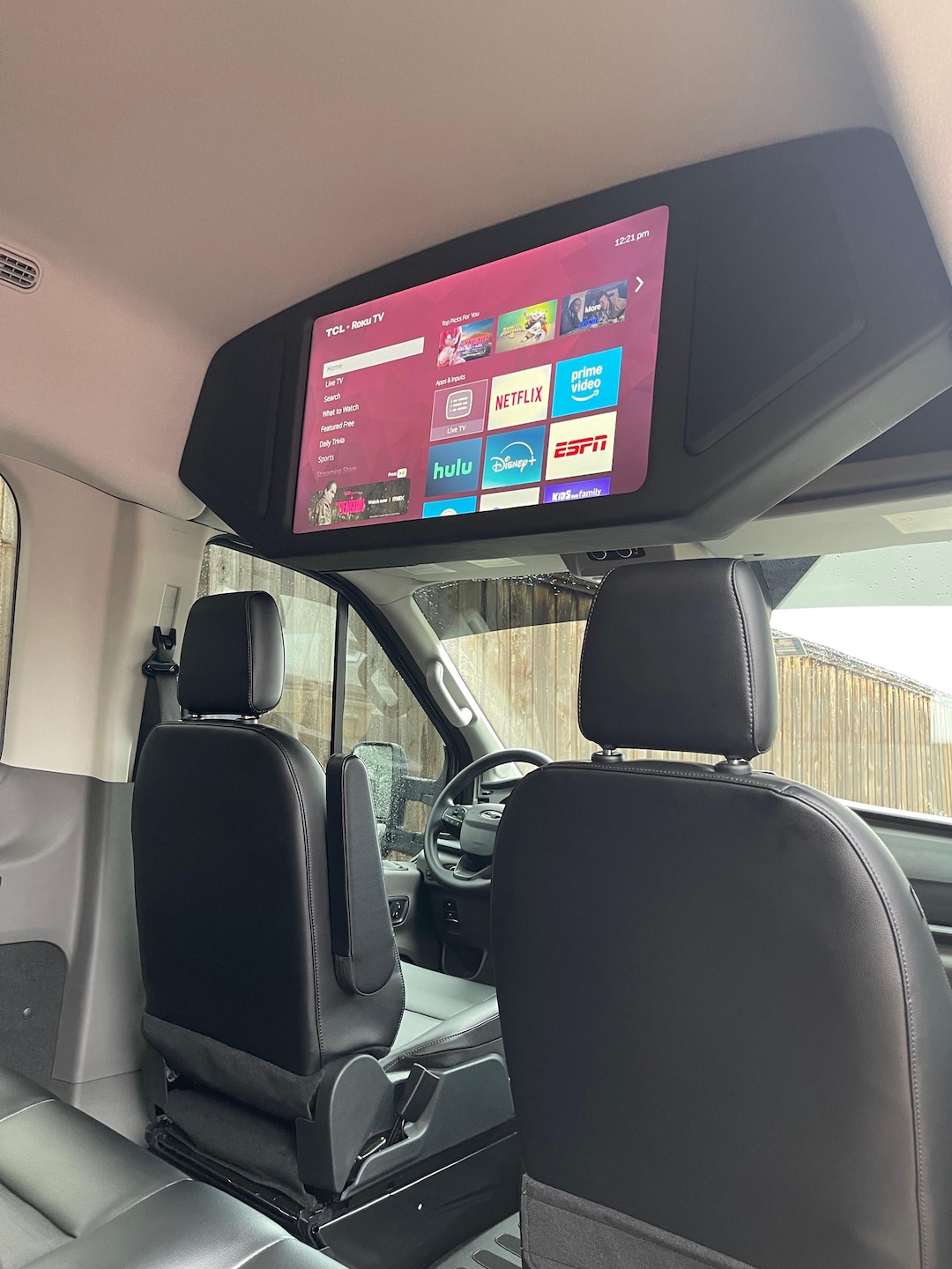 FORD TRANSIT TV Medium Roof Custom Media Console Mount/bracket - Etsy