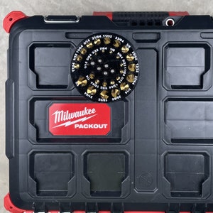 Drill Bit Holder Milwaukee Tools Packout - Etsy