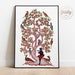 Beautiful Gond Art Painting Tree of Life: Modern Tribal Folk - Etsy