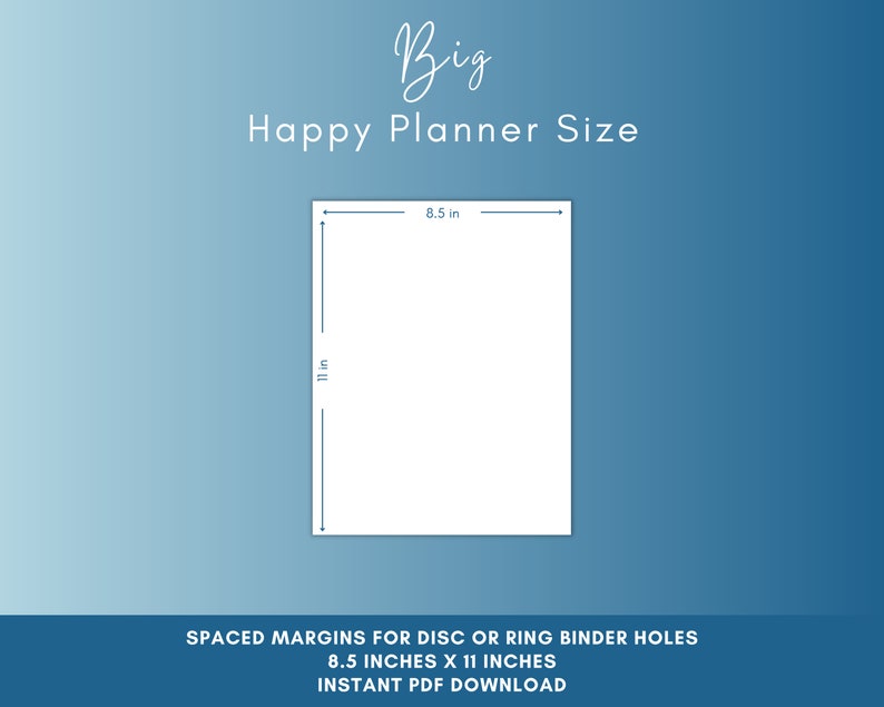 Big Happy Planner Weight Tracker: Monthly Goal Printable (PDF) - Etsy