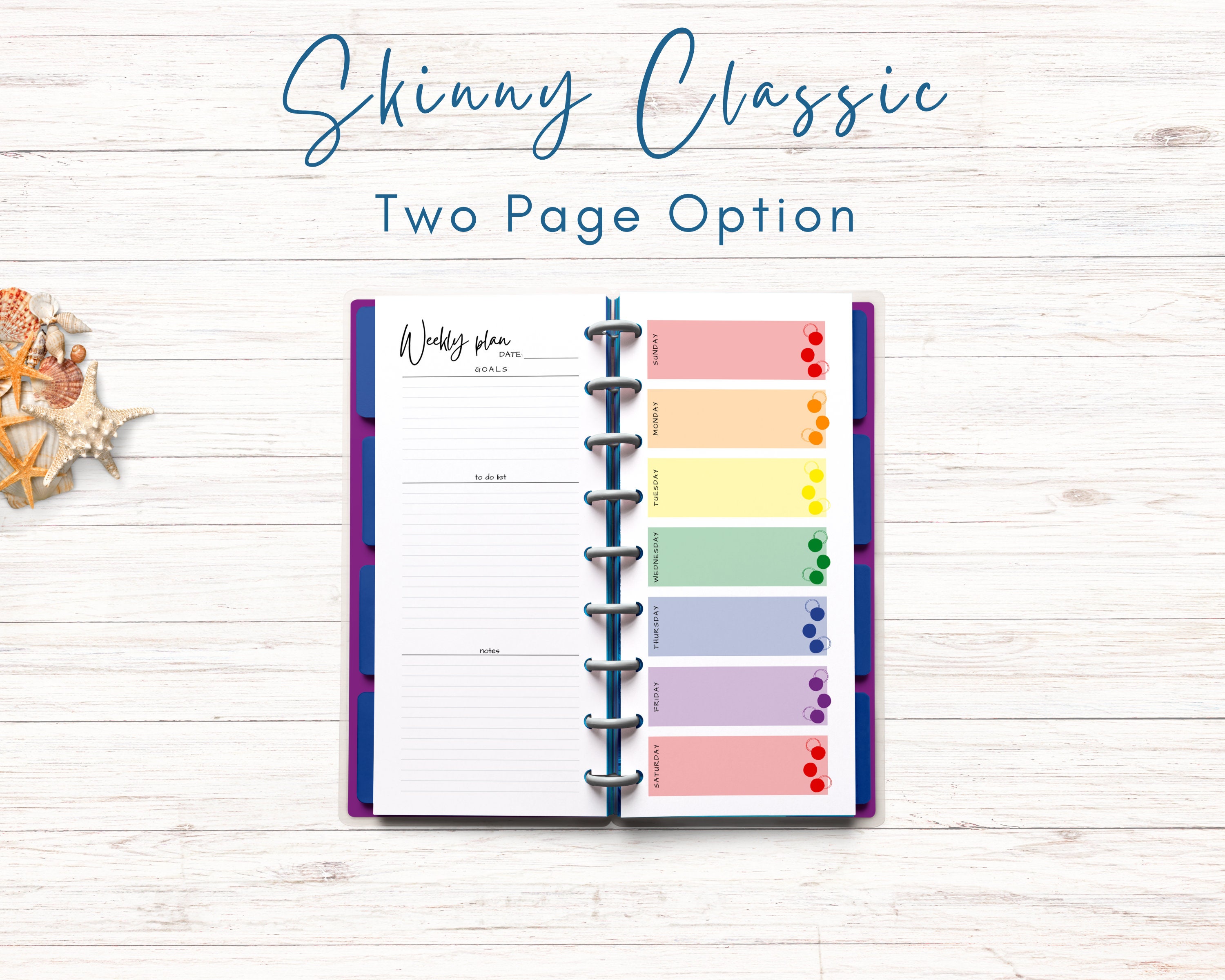 Skinny Classic Happy Planner Printables, Pride Rainbow Weekly Plan ...