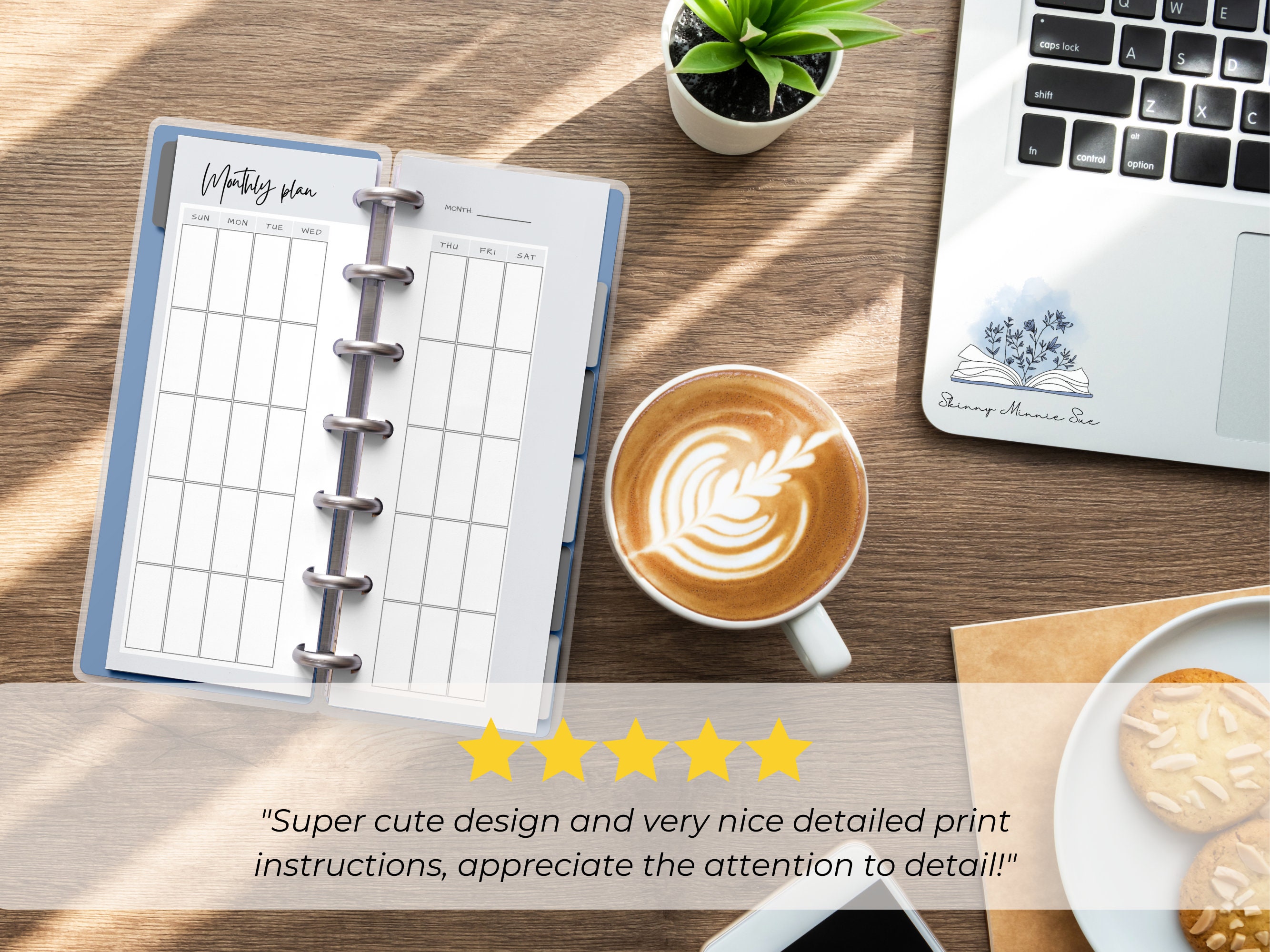 Skinny Mini Gray Happy Planner Printables, Monthly Plan Inserts for ...