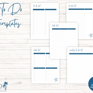 Sea Turtle Printable Planner Bundle: Daily, Weekly, Monthly (digital ...