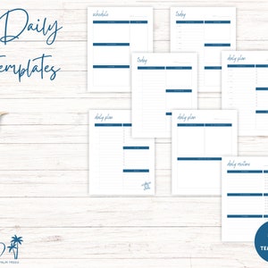 Sea Turtle Printable Planner Bundle, Daily Weekly Monthly Pages ...