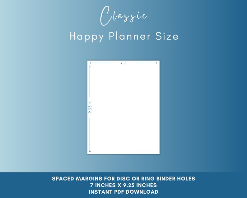 Gray Happy Planner Inserts: Minimalist Weekly Plan (PDF Download) - Etsy