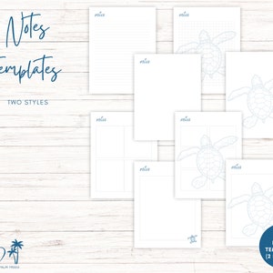 Sea Turtle Printable Planner Bundle: Daily, Weekly, Monthly (digital ...