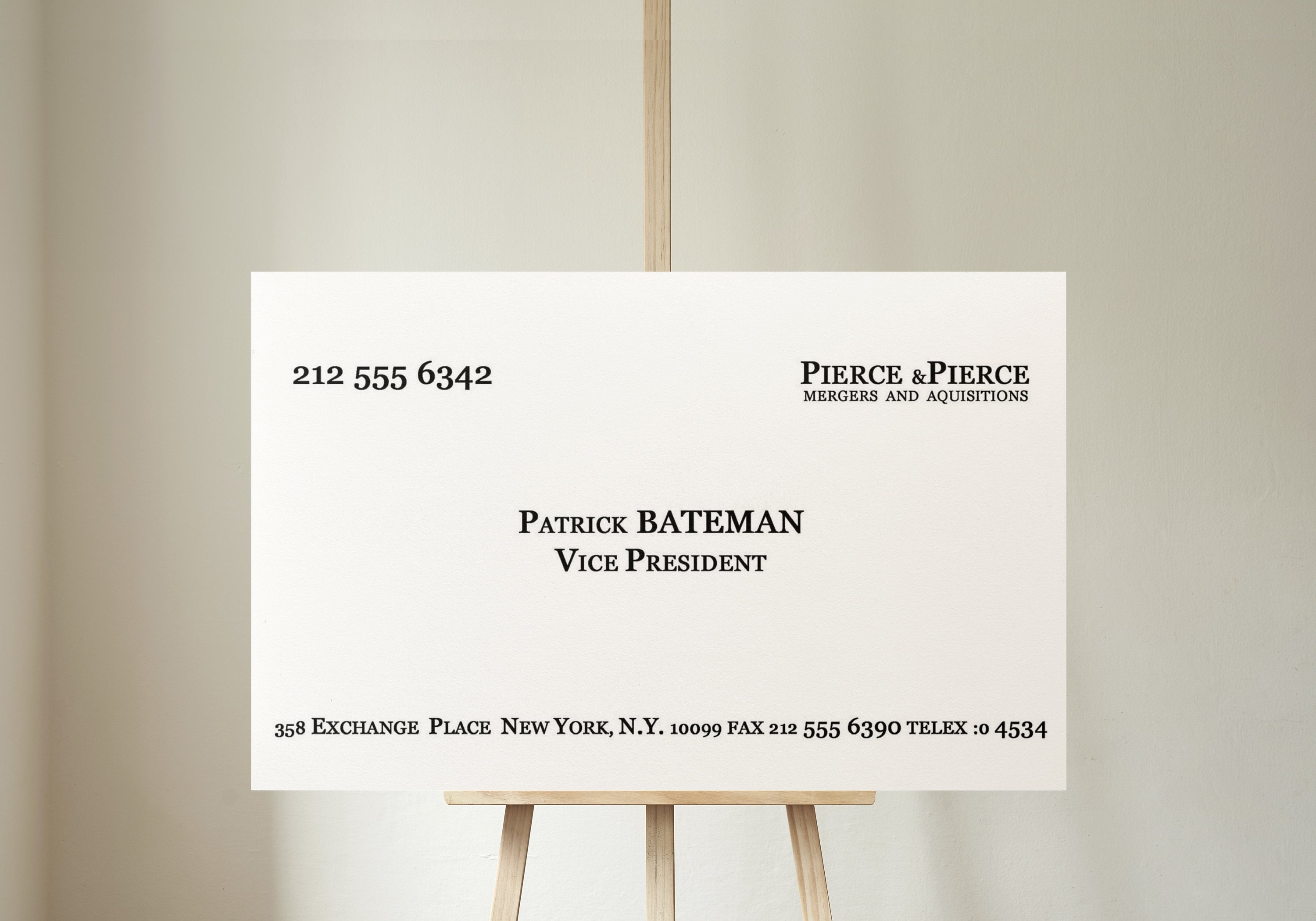 American Psycho Movie Poster Home Art Wall Art Patrick Bateman Movie ...