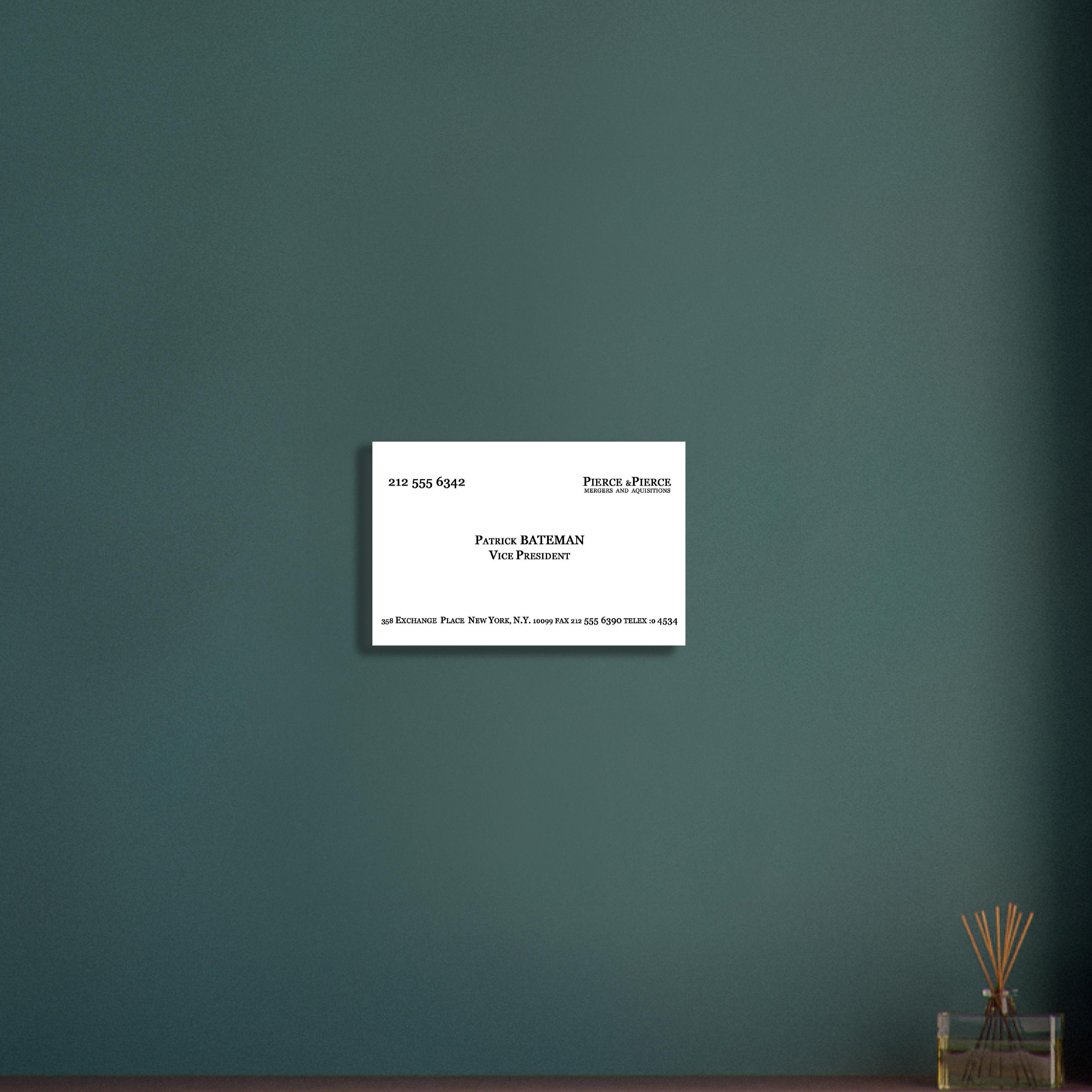 American Psycho Movie Poster Home Art Wall Art Patrick Bateman Movie ...