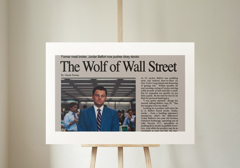 The Wolf of Wall Street Movie Poster - Home Art - Wall Art - The Wolf ...